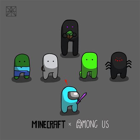 Minecraft X Among Us By Dragonlord2099 On Deviantart
