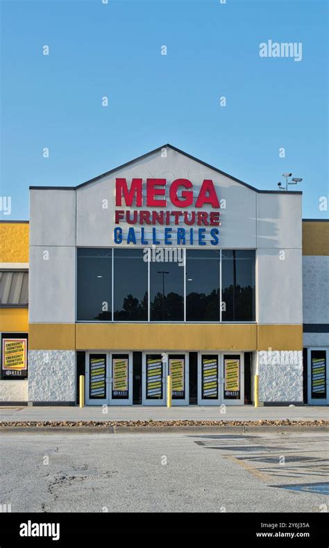 Houston Texas Usa 06 23 2024 Mega Furniture Galleries Storefront