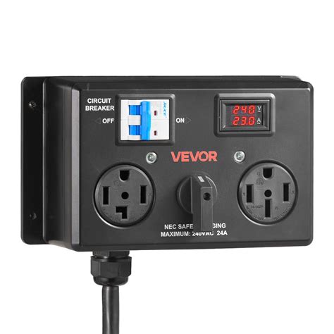 Vevor Manual Ev Charging Switch Nema 14 30p To 14 30r And 14 50r