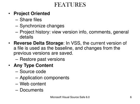 PPT Microsoft Visual Source Safe 6 0 PowerPoint Presentation Free Download ID 4386616