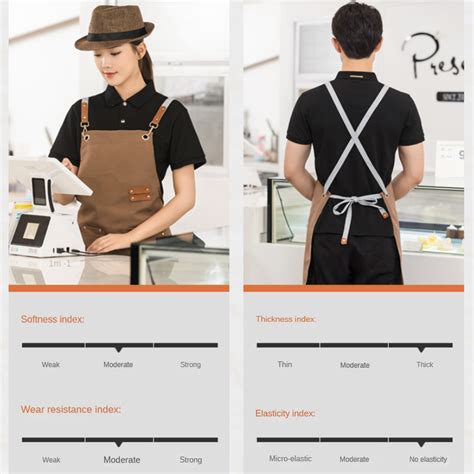 Ready Stock Apron Woman Waterproof Apron Coffee Shop Worker Work Suit