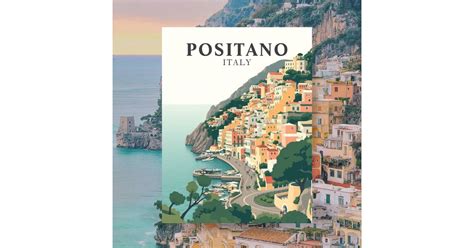 Positano Italy Town Vintage Postcard Zazzle