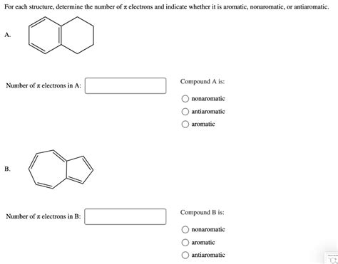solved for each structure determine the number of a