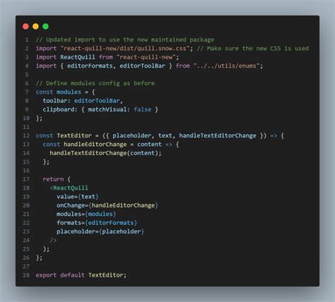 Reactjs React19 Mernstack Richtexteditor Quill