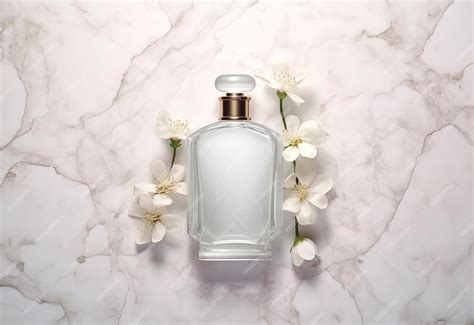 Premium Ai Image Jasmine Perfume Mock Up