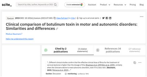 Clinical Comparison Of Botulinum Toxin In Motor And Autonomic Disorders