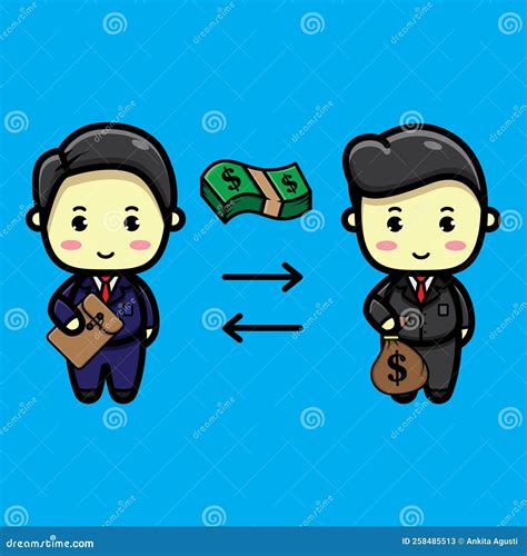 Cute Business People Working Together Stock Vector Illustration Of Communication Career