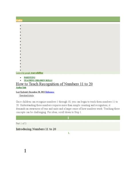 tens and ones pdf memory cognition