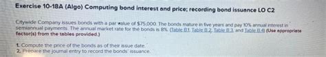 solved exercise 10 18a algo computing bond interest and