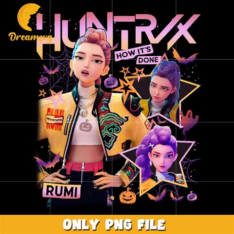 Huntrix Rumi Halloween Png Kpop Demon Hunters Png Spirit Halloween P