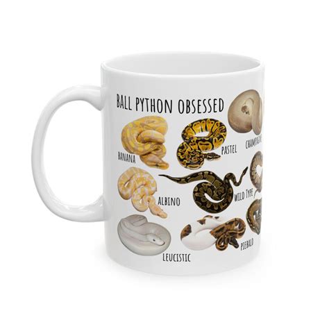 Ball Python Mug Ball Python Morphs Snake Morph Python Mug Snake