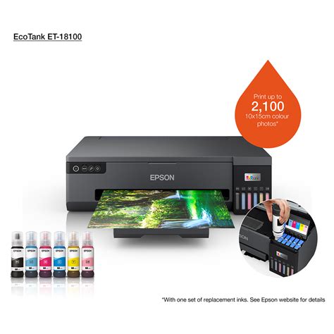 Epson Ecotank Et 18100 A3 Colour Photo Inkjet Printer C11ck38401by