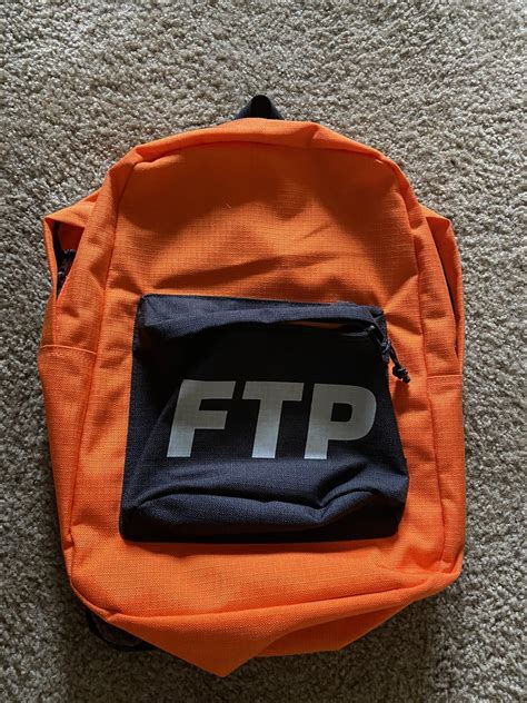 Fuck The Population Ftp Orange Backpack Grailed