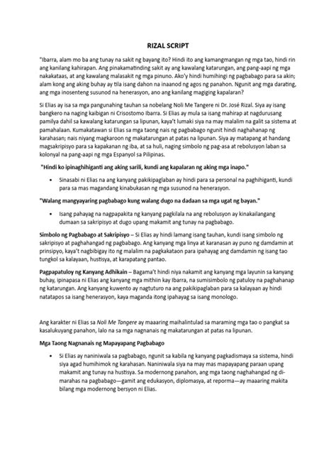Rizal Script Elias Pdf