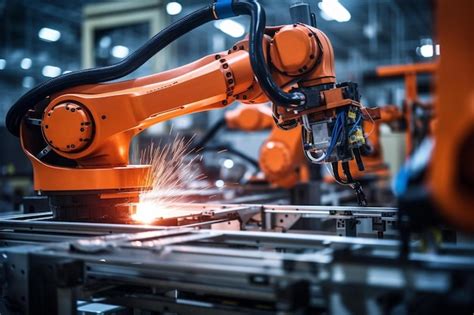 Premium Ai Image Robot Or Robotic Arm For Industrial Pick And Place