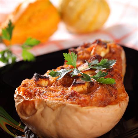 Stuffed Butternut Squash Recipe Marvellous Greens And Beans