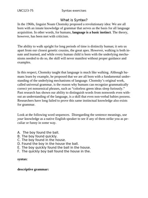 Syntax Class Notes 1 Pdf Syntax Class Notes 1 Pdf