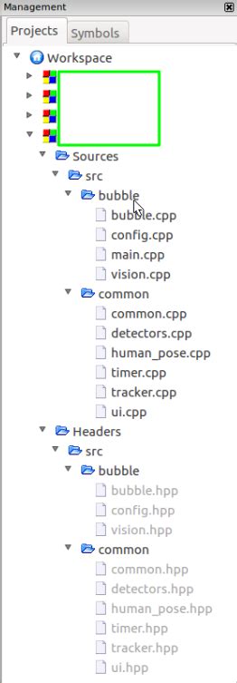 code blocks toolbars 工具栏 logs 日志栏 status bar 状态栏 manager