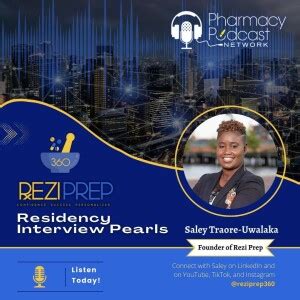Residency Interview Pearls Road To Match Day Pharmacy Podcast Network