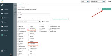 commercetools integration documentation lexascms