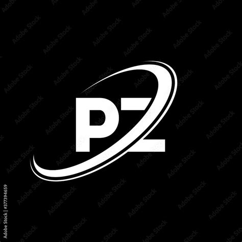 Vektorová Grafika „pz Logo P Z Design White Pz Letter Pz P Z Letter Logo Design Initial