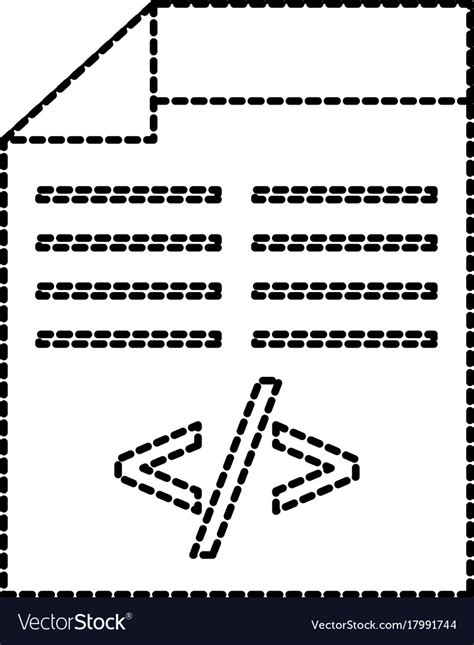 programming window with script coding data vector image