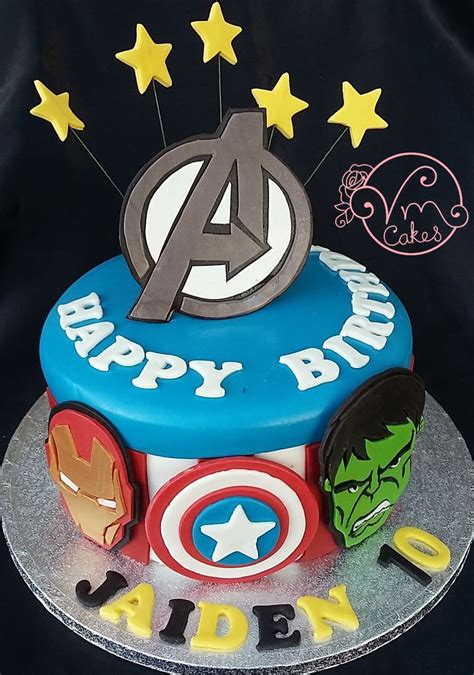 Avengers Theme Celebration Avenger Cake Avengers Birthday Cakes