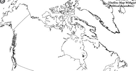 Blank Physical Map Of Canada