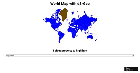 D3 World Maps Examples Codesandbox