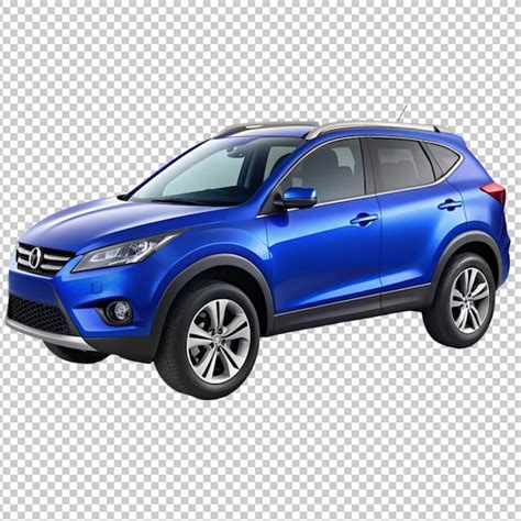 Blue Compact Crossover Suv Premium Ai Generated Psd