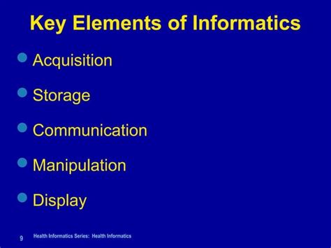 Introduction To Health Informatics Course Ppt