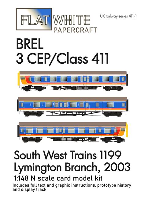 1148 Scale Class 411 3 Cep Lymington Lucy Swt Paper Model Ecardmodels