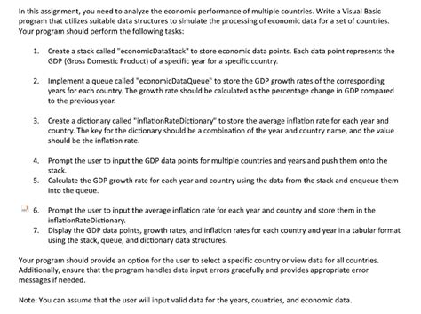 Solved In This Assignment You Need To Analyze The Economic