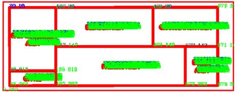 Python How To Obtain And Store Centroid Coordinates Of Rooms Of A Floor Plan Image Stack
