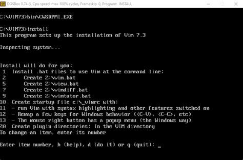 How To Install And Use Vim On Dosbox Geeksforgeeks