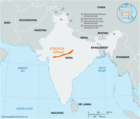 Vindhya Range History Location Map And Facts Britannica