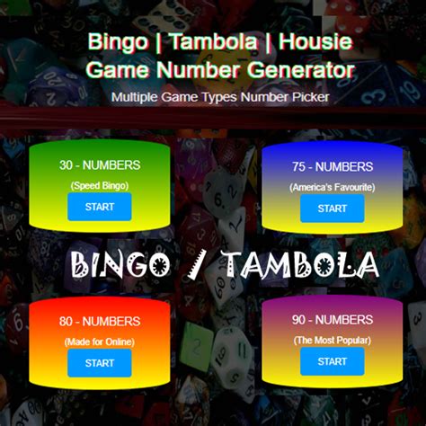 Bingotambola Number Generator For Pc Mac Windows 111087 Free