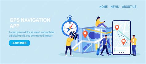 Premium Vector Smartphone With Navigator App Showing Route Geolocation Point Location On Map