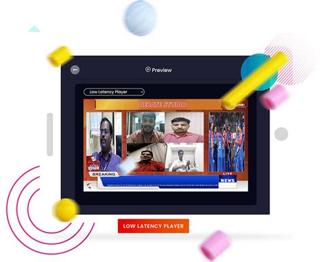 low latency streaming for real time events livebox