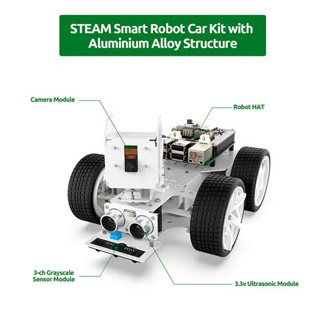 Sunfounder Picar X Smart Robot Car Kit For Raspberry Pi Raspad