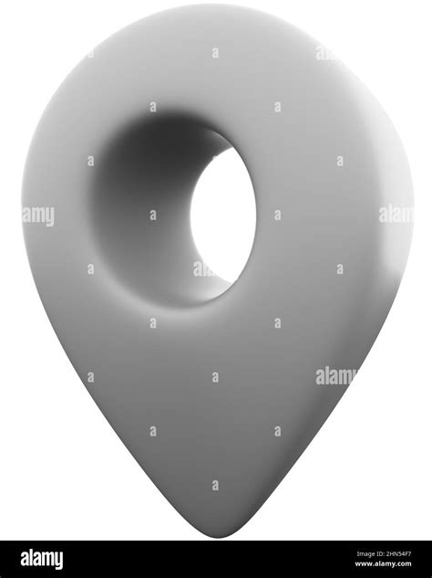 Pin Isolated D Rendering Stock Photo Alamy