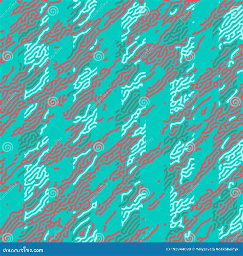 Organic Turing Reaction Diffusion Pattern Stock Vector Illustration