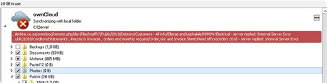Internal Server Error Server OwnCloud Central