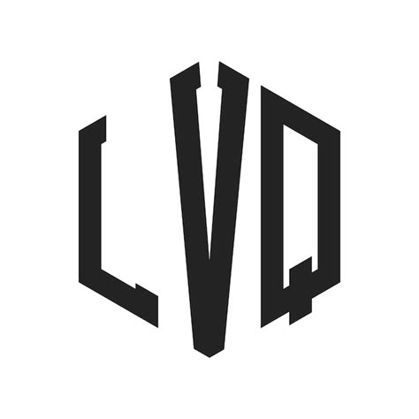 premium vector lvq logo design initial letter lvq monogram logo using