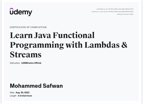 mohammed safwan on linkedin upskilled in java streams and lambdas