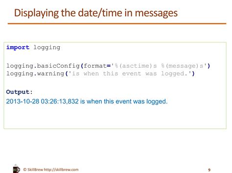 Python Programming Essentials M27 Logging Module Pptx