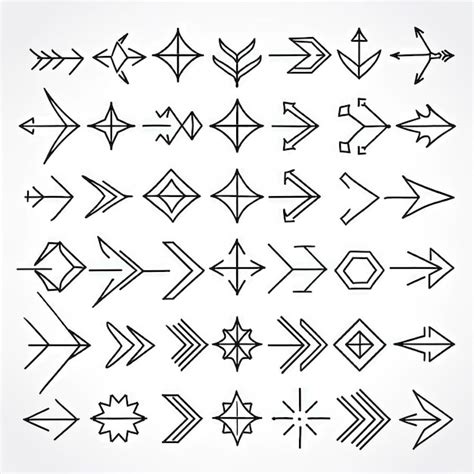 a collection of arrows and arrows with arrows on them premium ai