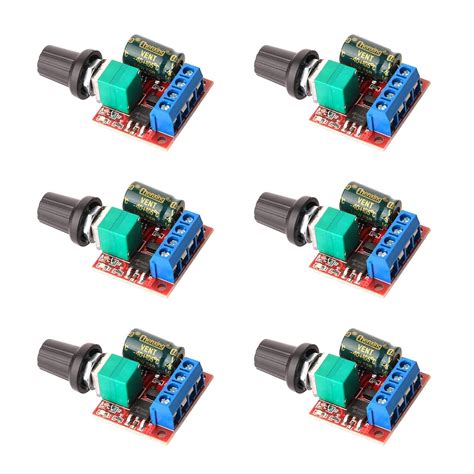 APKLVSR Mini DC Motor PWM Speed Controller DC V V A Speed Adjustable Switch Module V V