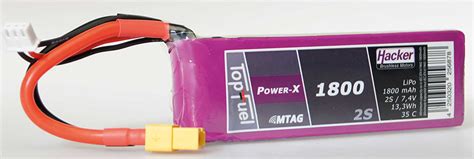 Hacker Topfuel Lipo 35c Power X 1800mah 2s 74v Mtag Xt 60