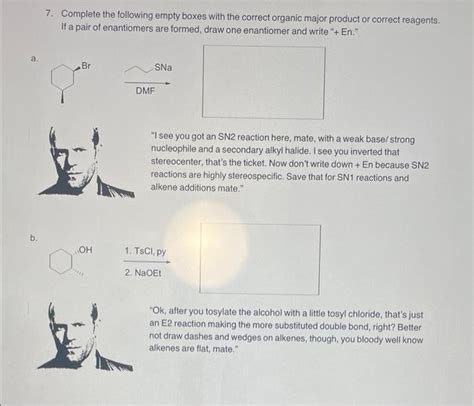 Solved 7 Complete The Following Empty Boxes With The Co